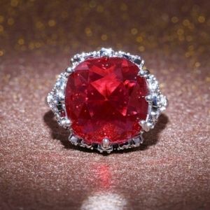 Jewelry | New Stamped 925 Silver Ruby Ring | Poshmark